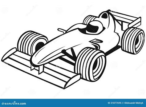 Coche De Competición De La Fórmula 1 Ilustración del Vector