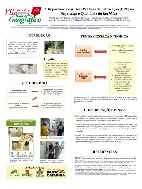 PDF A Importância das Boas Práticas de Fabricação BPF na Segurança