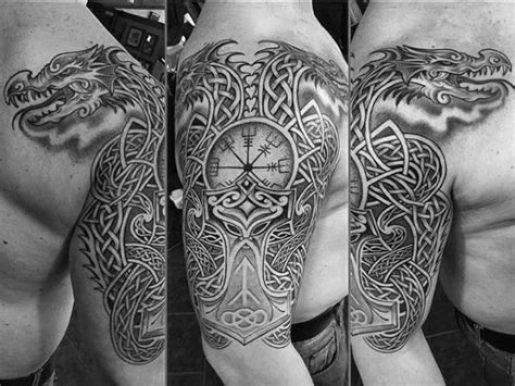 50 Celtic Dragon Tattoo Designs For Men Knot Ink Ideas Dragon