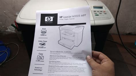 Hp Laserjet M 1005 Mfp How To Self Test With Simple Keys YouTube