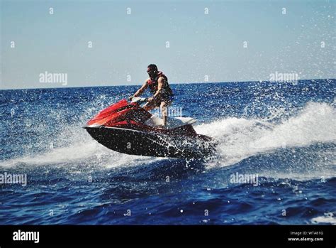 Man Riding Jet Ski Hi Res Stock Photography And Images Alamy