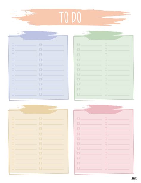 To Do Lists 31 FREE Printables PrintaBulk
