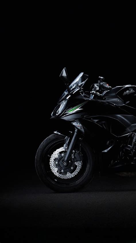 Kawasaki Ninja H2r Bike Black Background Black Bike HD Phone