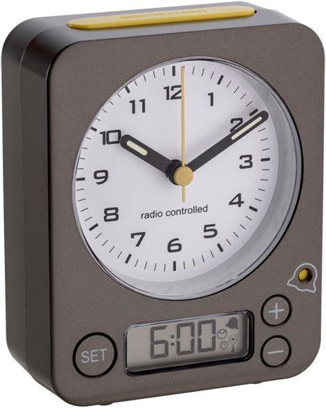 TFA Dostmann 60 1511 Combo Réveil Radio de Voyage Réveil analogique