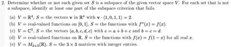 solved 2 determine whether or not each given set s is a