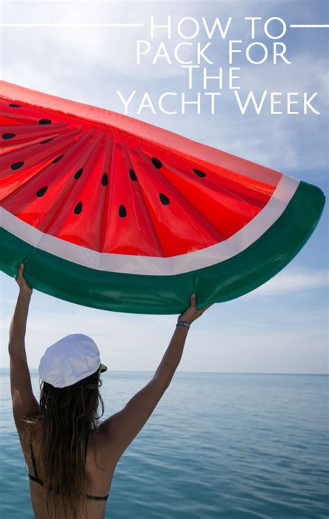 How To Pack For The Yacht Week Paper