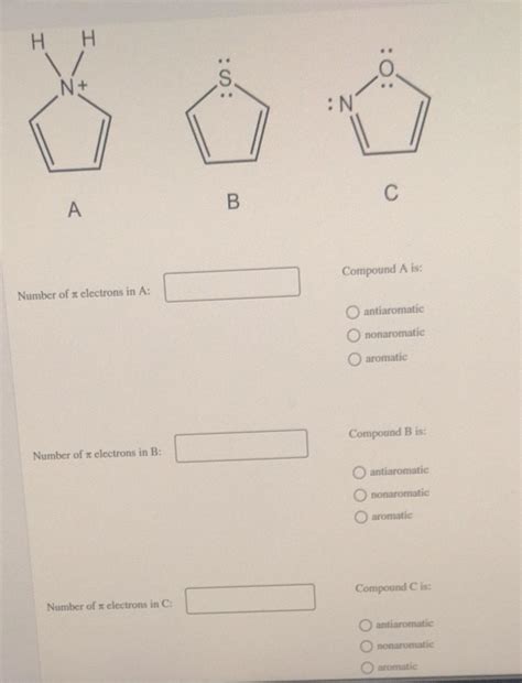 solved for each structure shown determine the number of pi