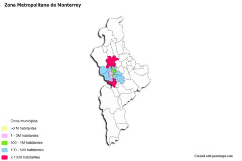 Zona Metropolitana De Monterrey Nuevo Le N Mapas De Usuario