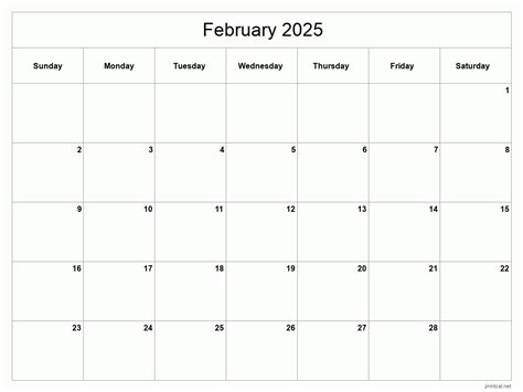 Printable February Calendar Free Printable Calendars