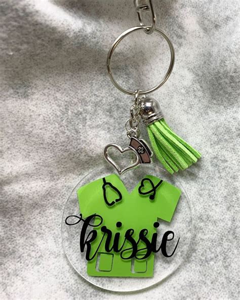 Llavero SCRUBS Acrílico personalizado regalo de atención médica