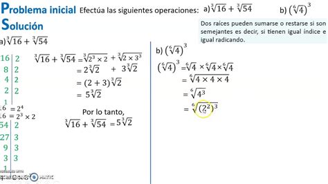 Segundo U Suma Resta Y Potencia De Ra Ces N Simas Youtube