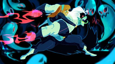 Dark Danny And Jasmine Fenton Danny Phantom Drawn By Krossan Danbooru