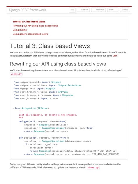 3 class based views django rest framework download free pdf class computer programming