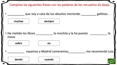 Ejercicios Para Completar Frases