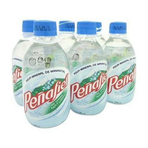 Agua mineral Peñafiel baja en sodio 6 pzas de 296 ml