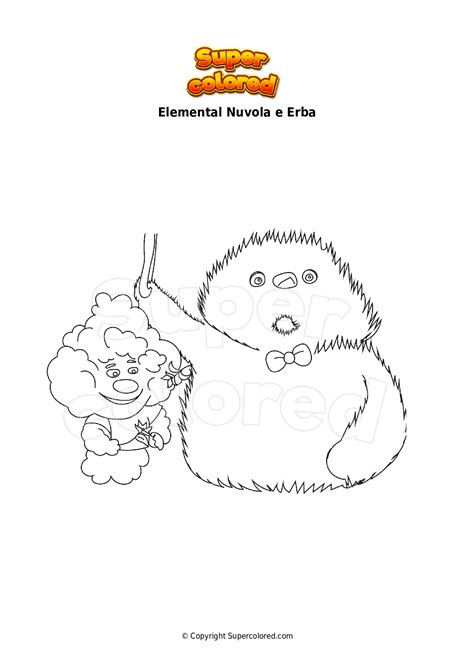 Disegno Da Colorare Elemental Wade E Ember Supercolored