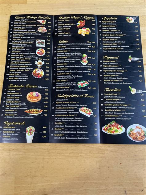 Speisekarte Von Kebap Pizza Haus Kastellaun