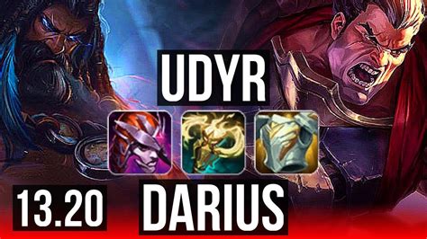 UDYR Vs DARIUS TOP Comeback 600 Games KR Master 13 20 YouTube