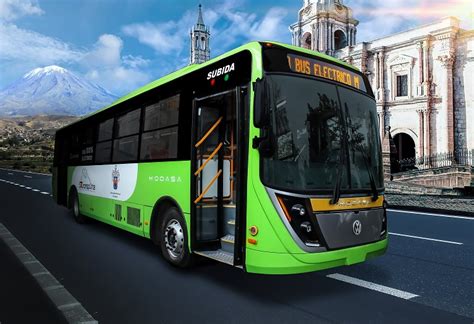 Autobús eléctrico de transporte público urbano fabricado en Perú