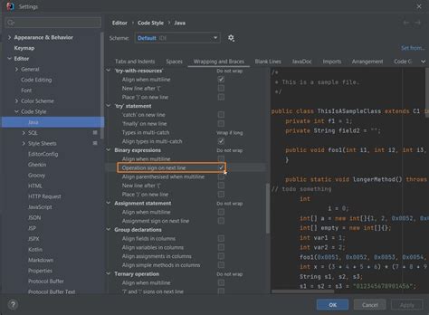 multiline in editor with separator as first position ides support intellij platform jetbrains