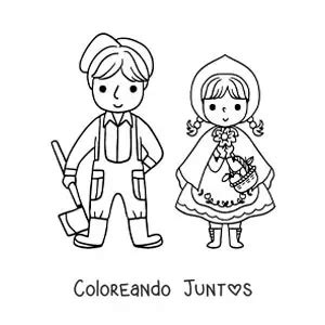 Dibujos De Caperucita Roja Para Colorear Gratis Coloreando Juntos
