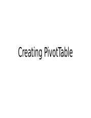 Mastering PivotTable Creation Simple Classic Techniques Course Hero