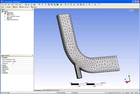 ANSYS FLUENT 12 1 In Workbench Tutorial Step 8 Updating The Mesh In