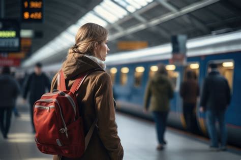 Retrato En Primer Plano De Una Mujer Viajera Imagen Generada Con IA