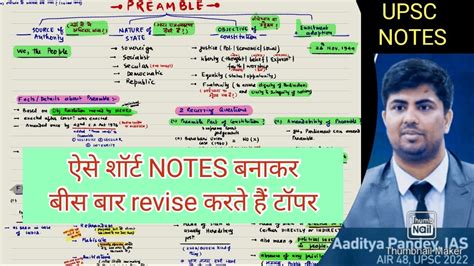How Toppers Read Laxmikant Short Notes Of Polity By Aaditya Pandey Air