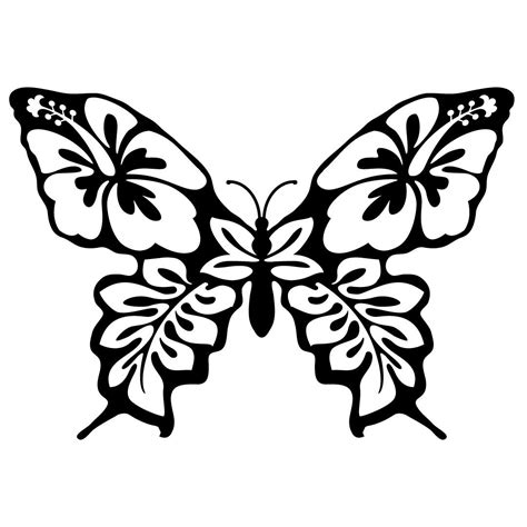 Free Svg Files Svg Png Dxf Eps Floral Butterfly Silhouette
