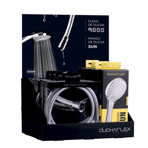EXPOSITOR FLEXO 9000 Y DUCHA SUN Baño Duchaflex