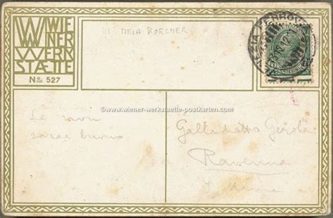 Litho WW 527 Mela Koehler 1912 Wiener Werkstätte Postkarten