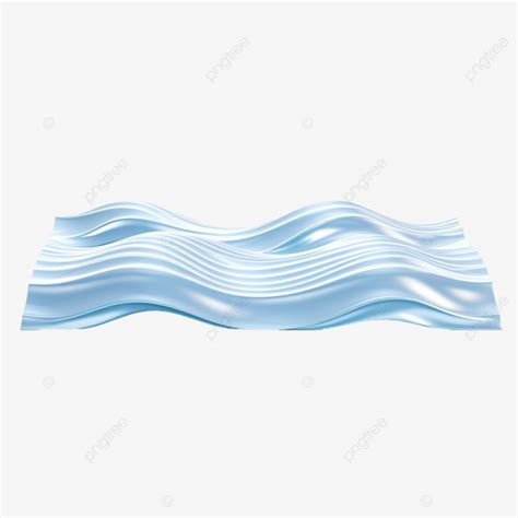 Water Wave Surface Ripples Isolated 3d Render 3d Abstract Aqua PNG