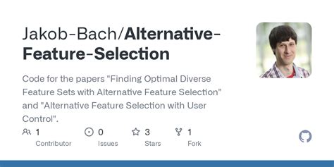 github jakob bach alternative feature selection code for the papers finding optimal diverse