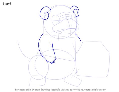 How To Draw Galarian Slowbro From Pokemon Pokemon Step By Step