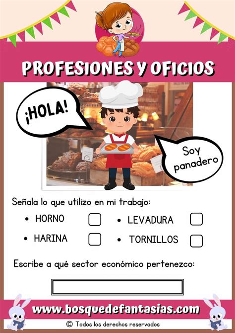 Los Oficios Y Profesiones Ficha Interactiva Y Descargable Puedes Hacer