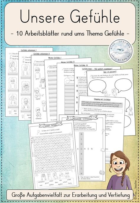 Arbeitsblätter Gefühle Klasse 2 3 Unterrichtsmaterial im Fach Ethik