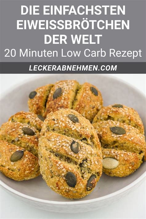 Low Carb Eiweißbrötchen Rezept Gesunde Brötchen backen Eiweißbrot