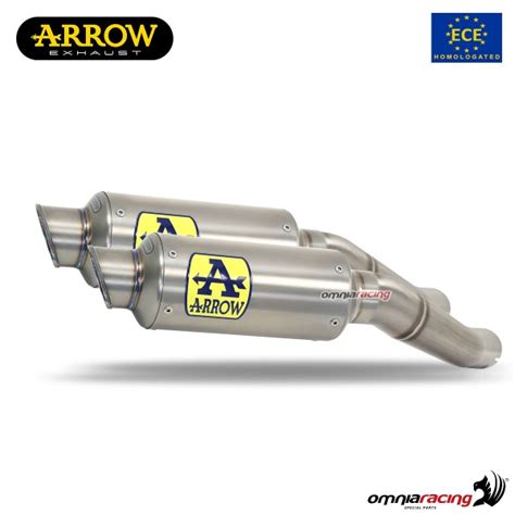 Arrow Pair Of Exhausts Gp2 Slip Ons Titanium Approved For Ducati