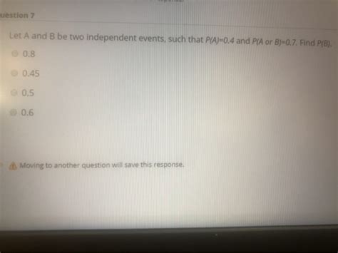 Solved Let A And B Be Two Independent Events Such That P Chegg