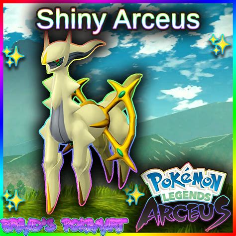Shiny Arceus Best Stats Pokemon Legends Arceus Fast Etsy Ireland