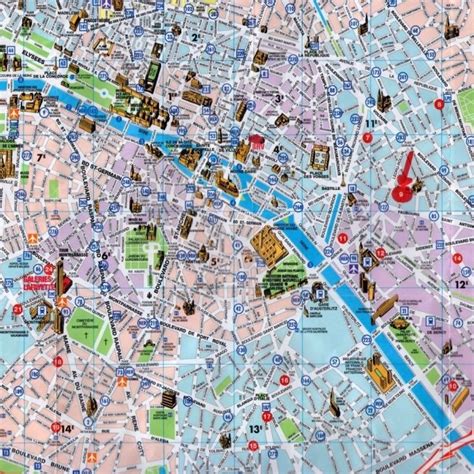 Tourist Map Of Paris Printable Printable Blank World