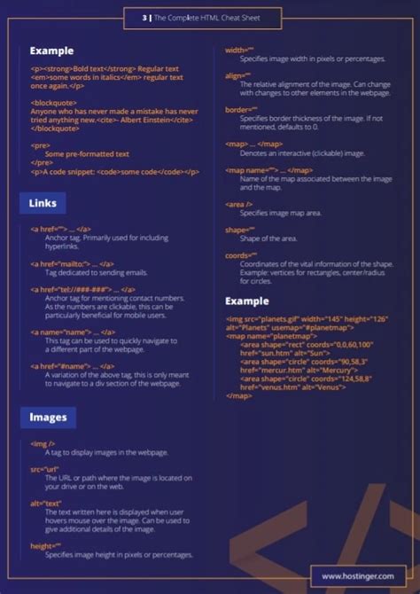 HTML Cheat Sheet In PDF And New HTML5 Tags Included 2024