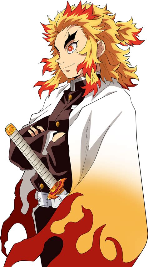 Kyojuro Rengoku Dibujos Animados Bonitos Foto En Dibujo Fondo De The