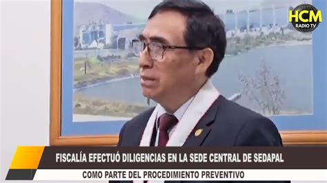 FISCALÍA EFECTUÓ DILIGENCIAS EN LA SEDE CENTRAL DE SEDAPAL COMO PARTE