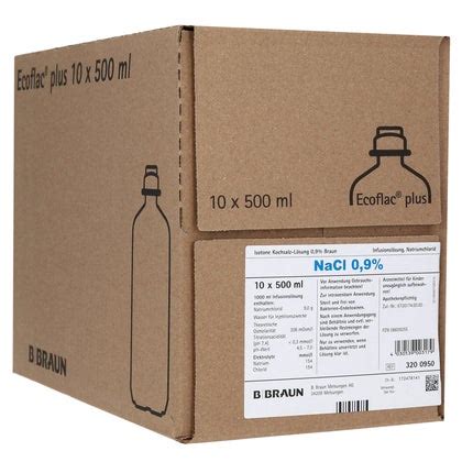 Isotone Kochsalz lösung 0 9 Braun Ecofl 10X500 ml 10 x 500 ml online