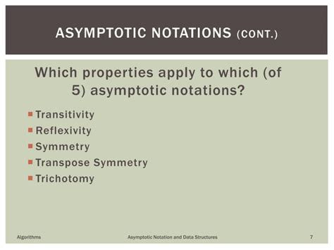 asymptotic notation and data structures ppt