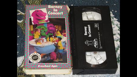 Barney The Backyard Gang Barney In Concert 1991 VHS Canadian Copy