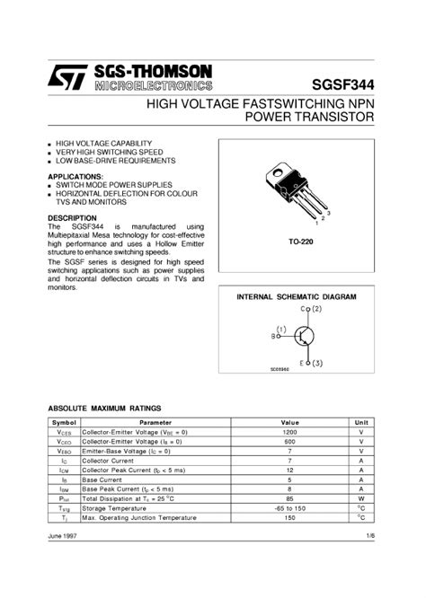 Sgsf Datasheet Pdf St Microelectronics