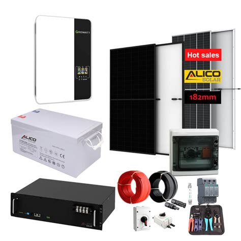 China Growatt SPF 5000ES Solar Kit System 5KW 10KW Off Grid Hybrid